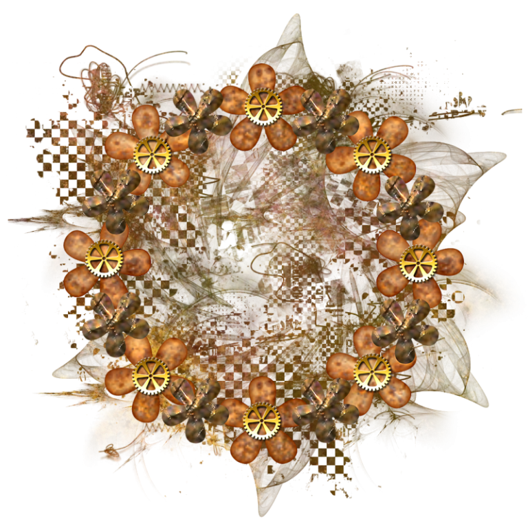 Steampunk Cluster Frame 800 x 800 PNG Transparent - ie Zombie Graphics